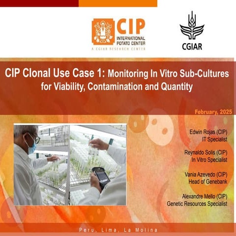 CIP Clonal Use Case 01 - In Vitro Inspections.pptx