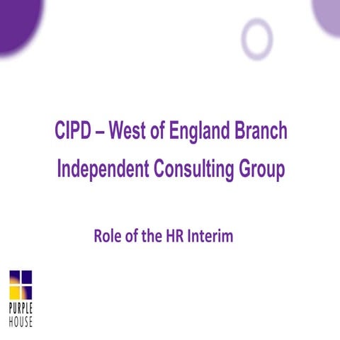 Role of the HR Interim | PPT