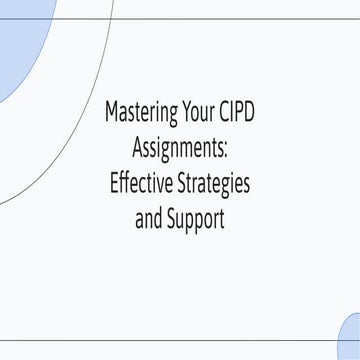 Online Cipd Assignment Help in Australia | PDF