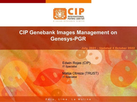 Quick Summary of GRIN-Global schema database | PDF