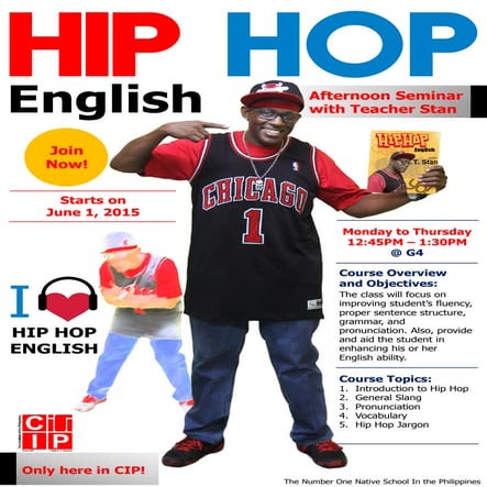 フィリピン留学ネイティブ英語 CIP hip hop english アフタヌーンセミナー | PDF