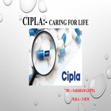 CIPLA LIMITED BY SAKSHAM GUPTA MBA- 3 SEM.pptx
