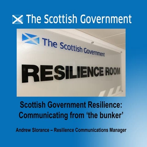 Scottish Government Resilience Communications | PPT