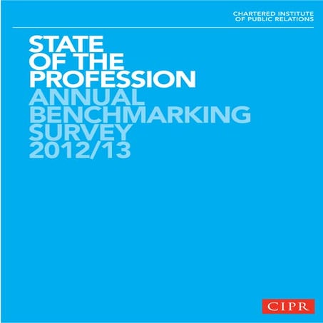 CIPR - State of the Profession 2012/2013 | PDF