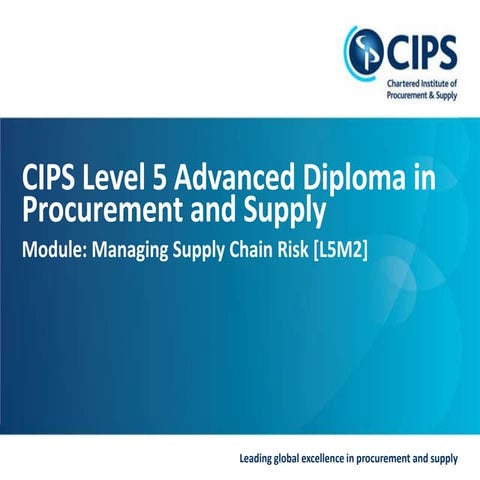 CIPS L5M2_Managing Supply Chain RISK_Tutor_Slide.pptx