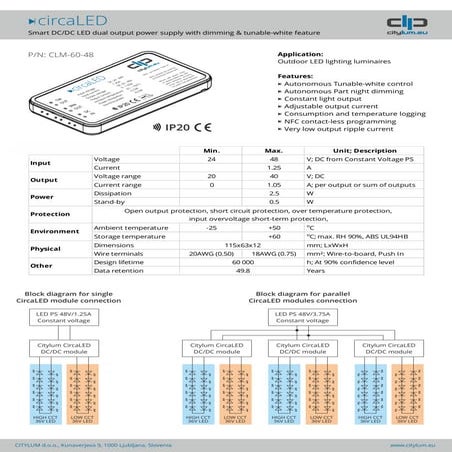 Minilux light wired sensor for outdoor mounting 0-10V manual | PDF