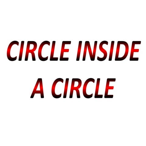 Circle inside circle | PPT