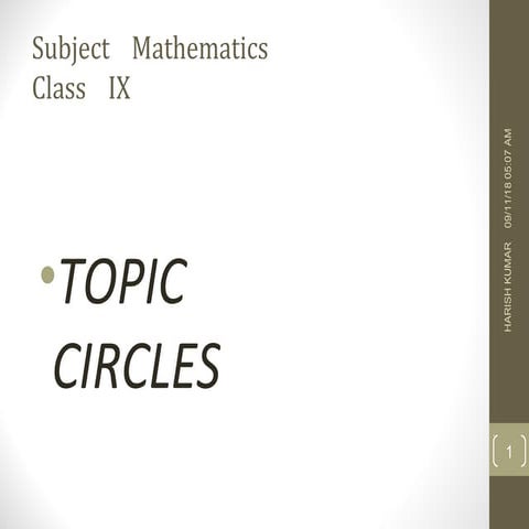 CLASS IX MATHS | PPT