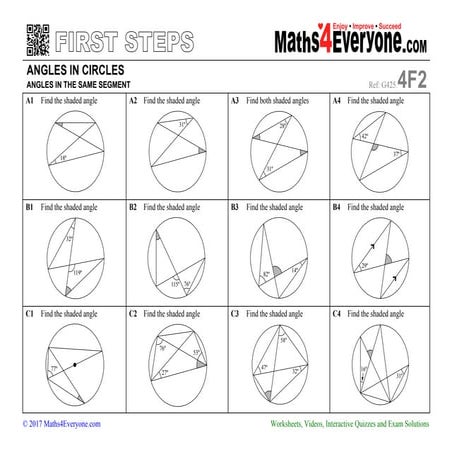 Circle theorems-sheet-2 | PDF