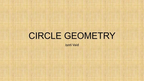 Circle theorems | PPT
