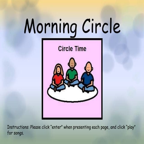 Circle time ppt copy | PPTX