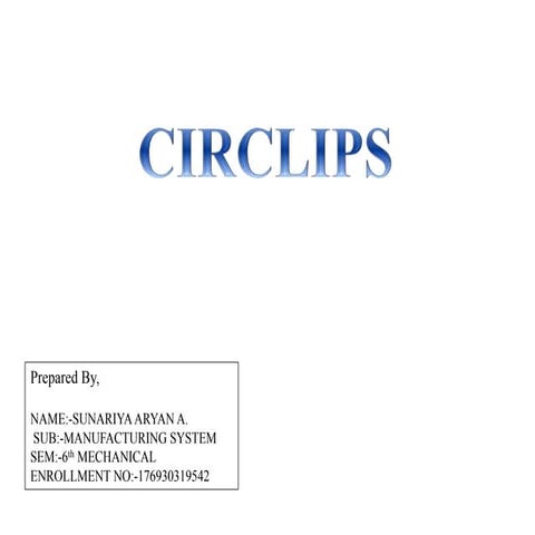 Circlips | PPTX