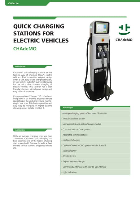 News - EV recharging station Innovation - Circontrol | PDF