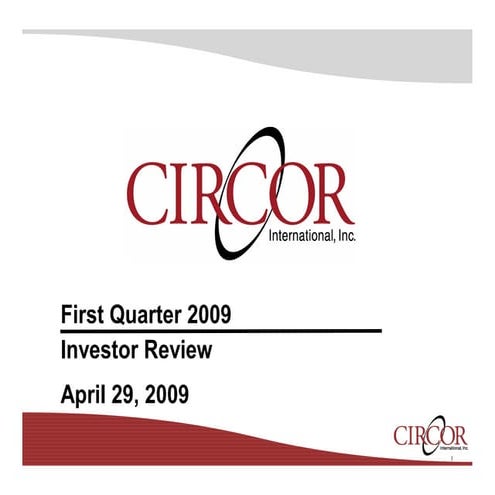 Circor Earning Presentation | PPT