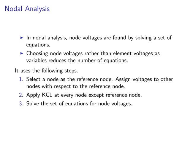 kvl kcl- nodal analysis | PPT