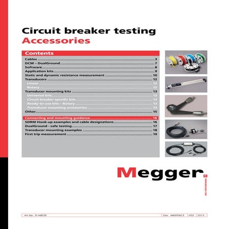 Circuit breaker testing accesories megger | PDF