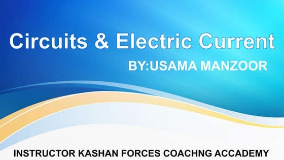 PPT Electric Circuits, Science for grade 5 | PPTX