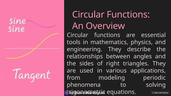 Trigonometry Functions | PPT | Physics | Science