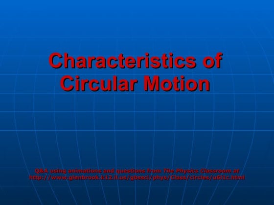 Circular motion | PPT | Physics | Science