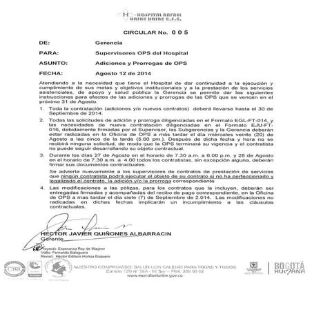 Circular 05 2014 | PDF