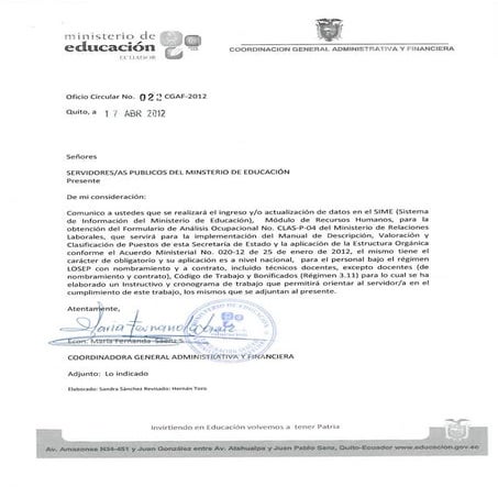 Circular 22 cgaf_2012 | PDF