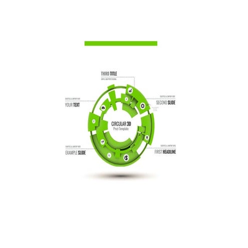 3D Circle Presentation Template | PPT