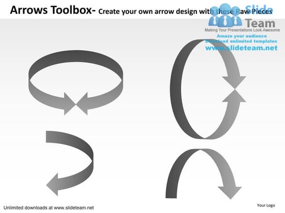 How to create make construction arrows toolbox power point slides and ...