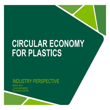 Circular Economy for Plastics 2015 | PDF