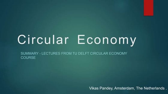 The circular economy introduction | PPT