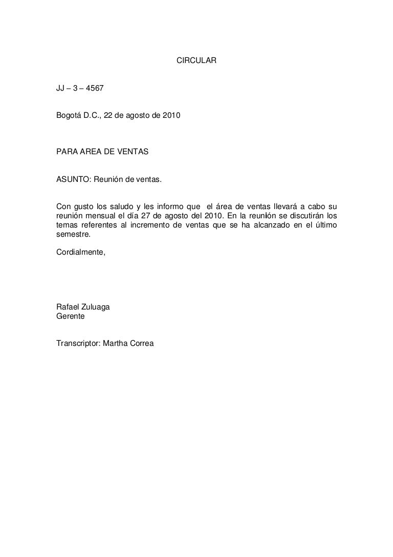 Modelo De Circular Interna