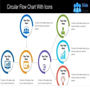 Circular Flow Chart With Icons | PPT