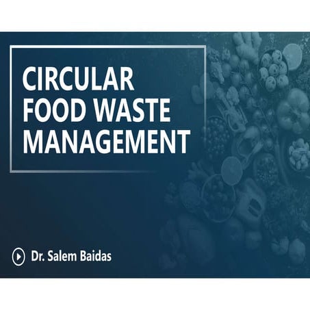 Food waste management | PPTX