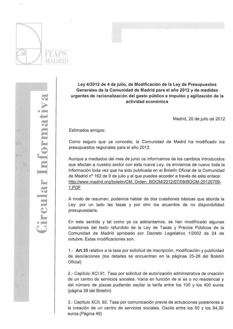 Circular informativa