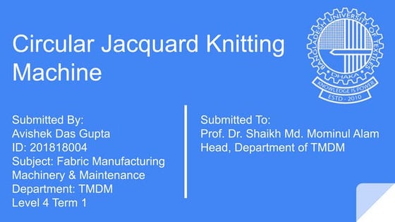 knitting Machine parts, knittging action & cam system | PDF ...