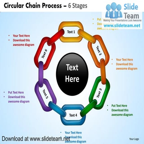 Interconnected gear pieces smart arts process 7 stages style 1 ...