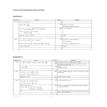 AS LEVEL MATHEMATICS CIRCULAR MEASURE SOLUTIONS.pdf