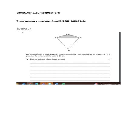 AS LEVEL MATHEMATICS CIRCULAR MEASURES QUESTIONS 3.pdf