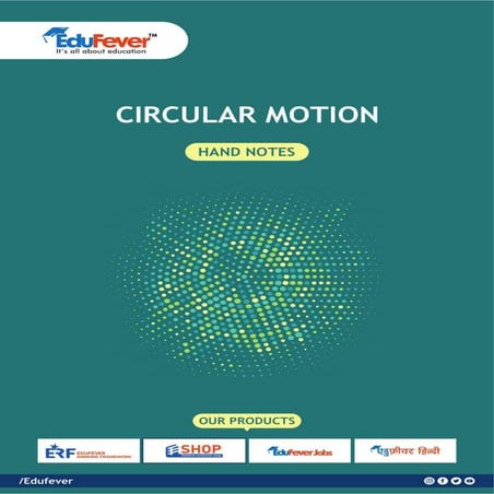 Circular motion - Physics Handwritten Notes | PDF