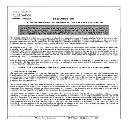 Circular no. 7 | PDF