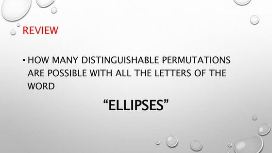 Application of permutation in real life | PPT