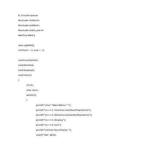 Circular Queue Pdf 