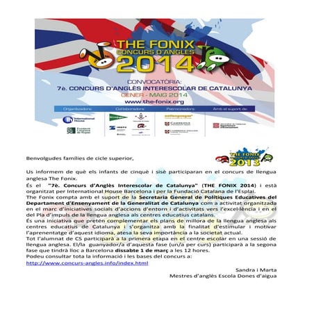 Circular the fonix 2014 | PDF