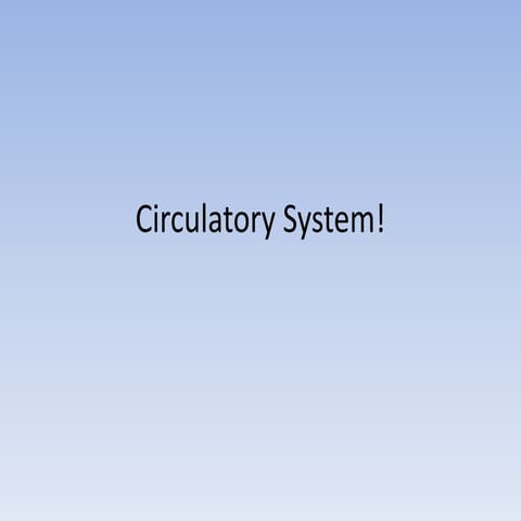 Circulatory system | PPT