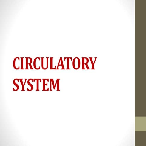 Circulatory system | PPT