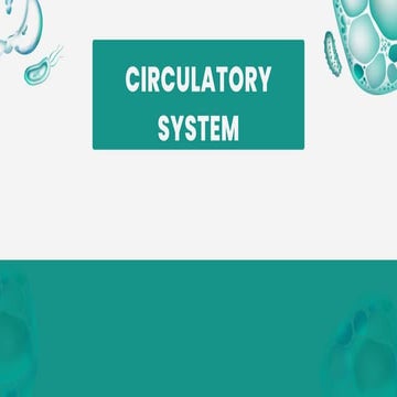 SCIENCE CIRCULATORY SYSTEM OF THE HUMAN LESSON 3 | PPT