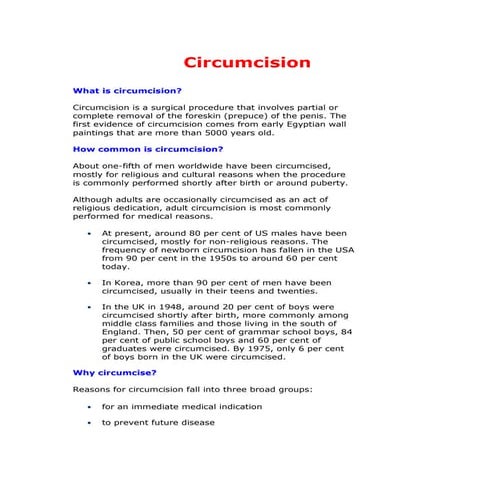 Circumcision | PDF