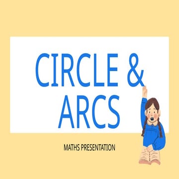 Circumference and Area of a Circle Maths Presentation in Blue Yellow ...