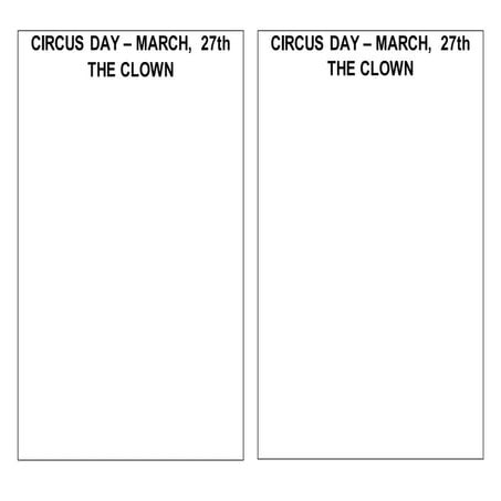 Circus day | DOCX