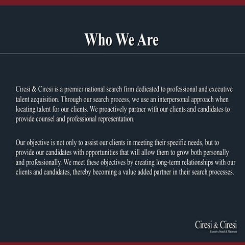 Ciresi & Ciresi | PPT