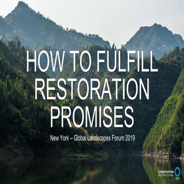 How to fulfill restoration promises | PPTX | Landscaping | Home & Garden